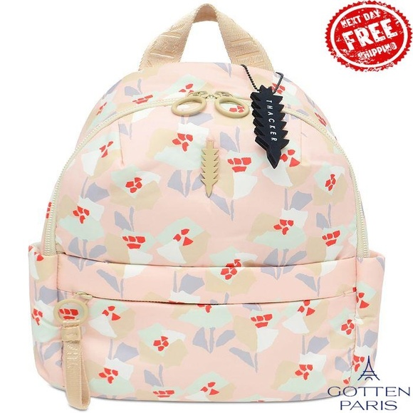 Thacker | Bags | Ella Medium Zippered Backpack Blush Floral Womens Bag ...